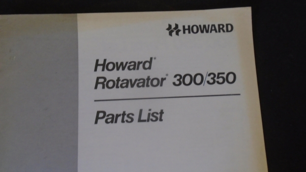 Howard Rotavator 300 350 Parts List | Machinery Literature | Westlake ...