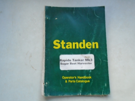 Standen Rapide Tanker Mk3 Harvester Handbook | Machinery Literature ...