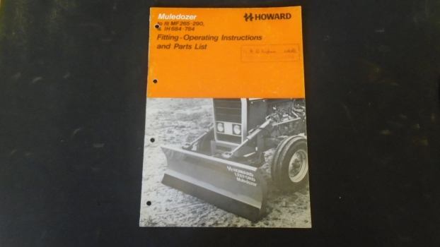Howard Rotavator Muledozer Fitting Instructions | Machinery Literature ...