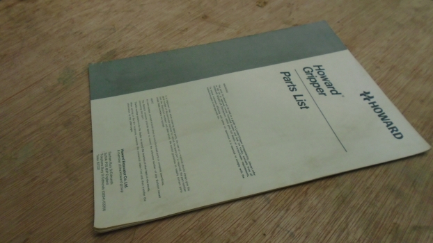 Howard Rotavator Gripper Parts List | Machinery Literature | Westlake ...